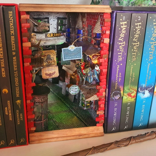 Bookshelf Insert Diagon Alley - Etsy