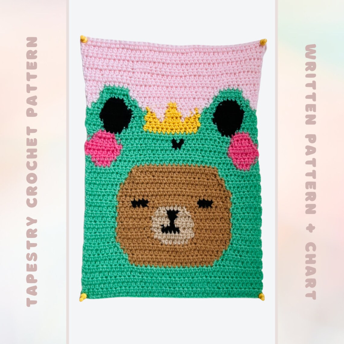 Froggy Bear Tapestry Crochet - PATTERN - Etsy