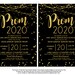 Black and Gold Prom Invitation A Starry Night Prom | Etsy
