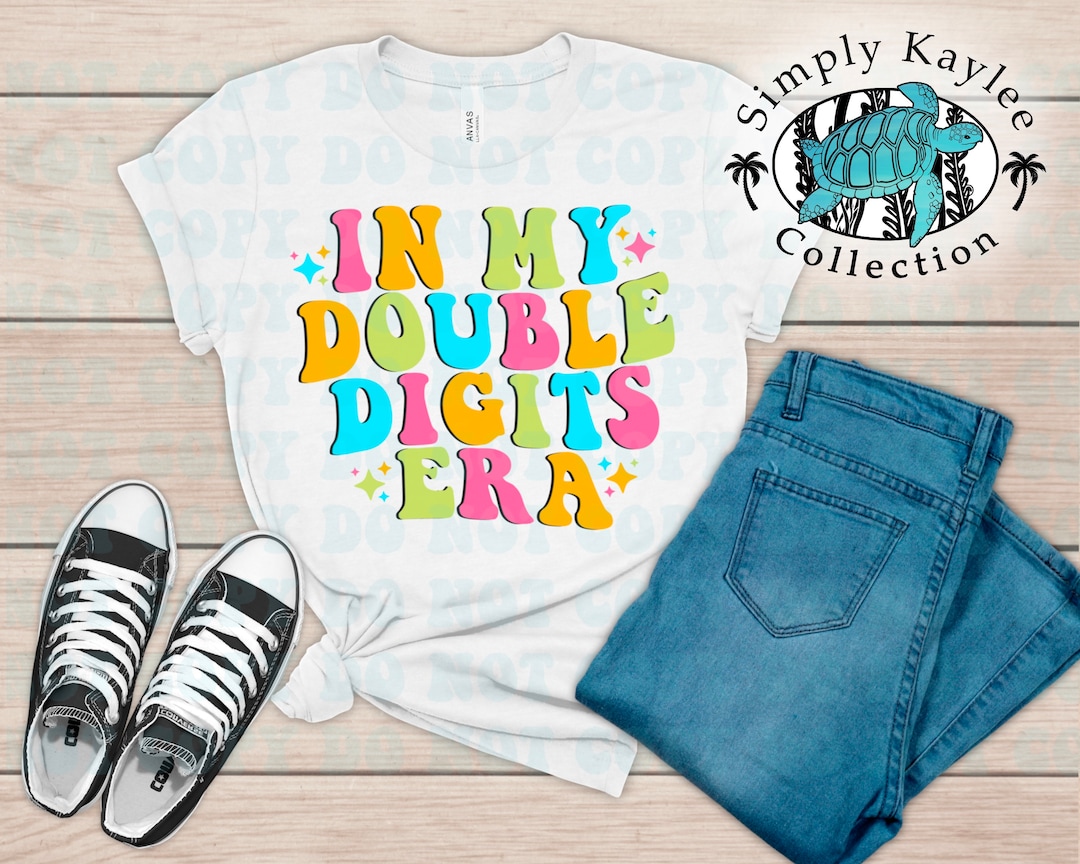 Double Digits Era Shirt: 10th Birthday Party Tee - Etsy
