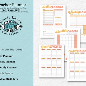Lesson Plan Template, Lesson Planner Printable, Homeschool Teacher ...