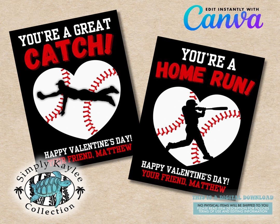 Softball Valentine's Day Card: Funny Sports Valentines (digital Download) - Etsy