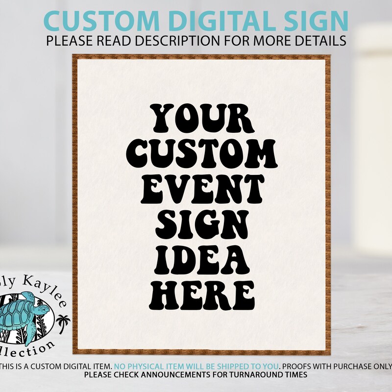 Custom Sign - Etsy