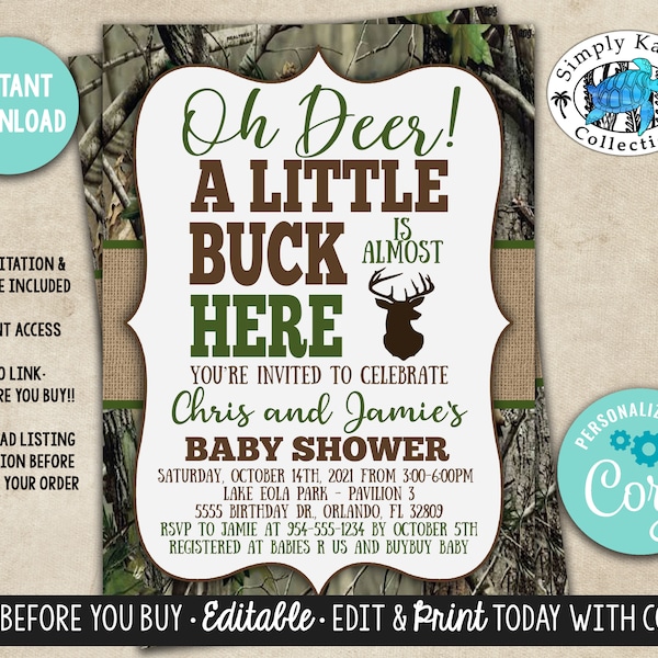 Hunting Baby Shower - Etsy