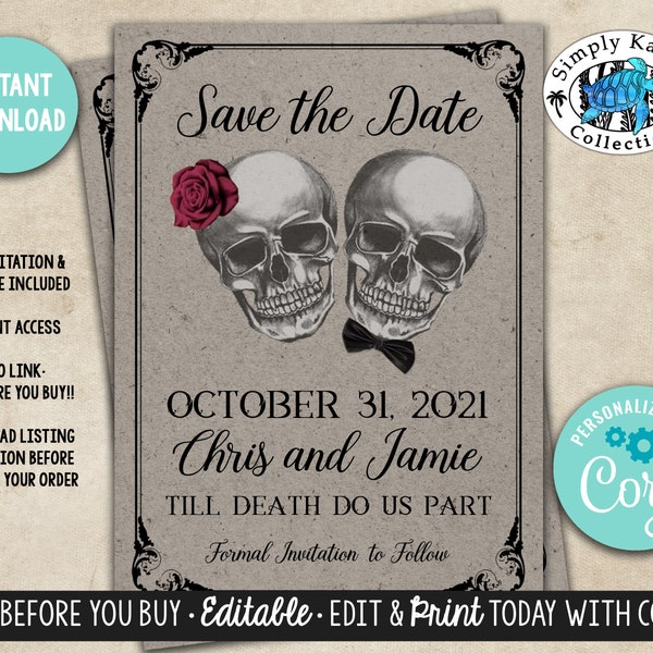 Skull Wedding - Etsy