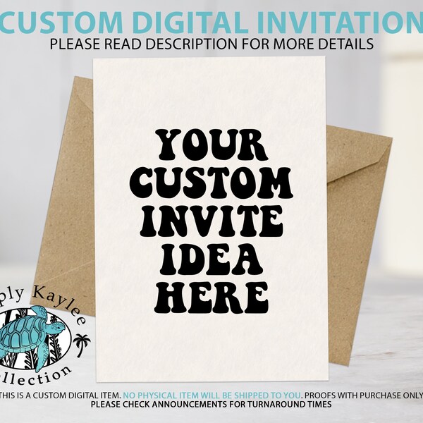 Custom Invitations - Etsy