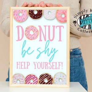 Donut Birthday Party Signs - Donut Birthday Party Decorations - Donut ...