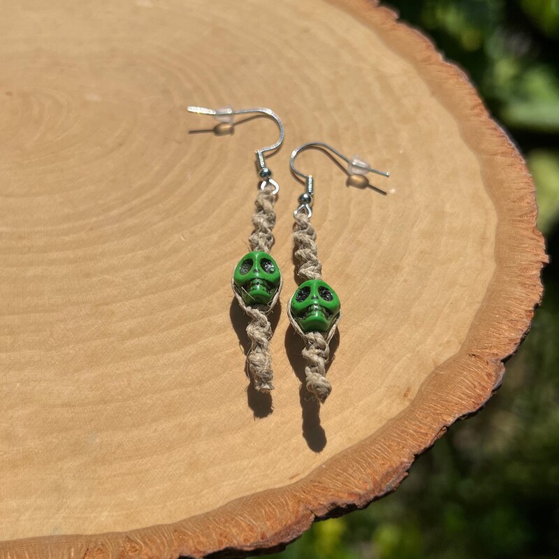 Hemp Earrings - Etsy