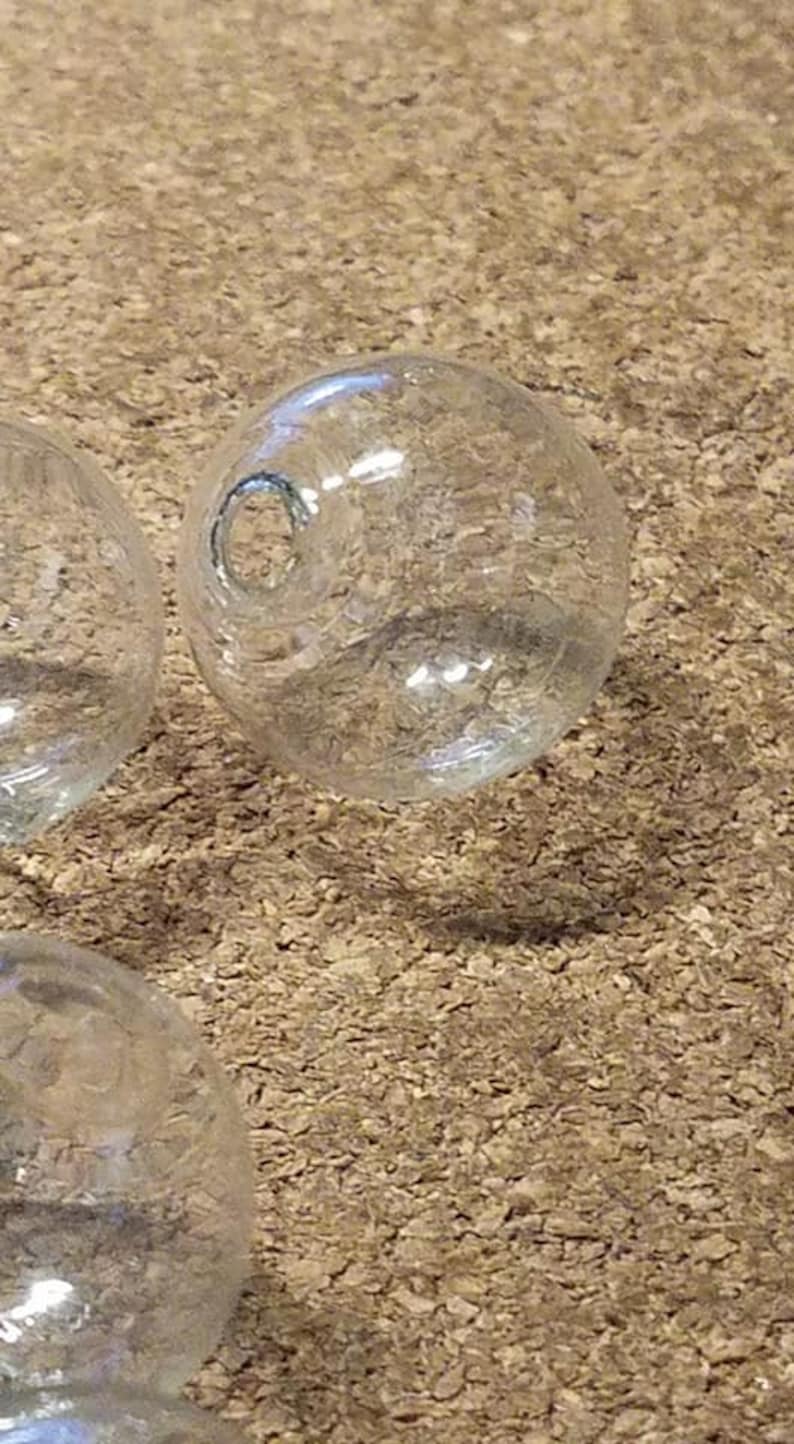 8 Pc 20mm Glass Sphere 1 Hole Glass Ball Glass Vial Globe | Etsy