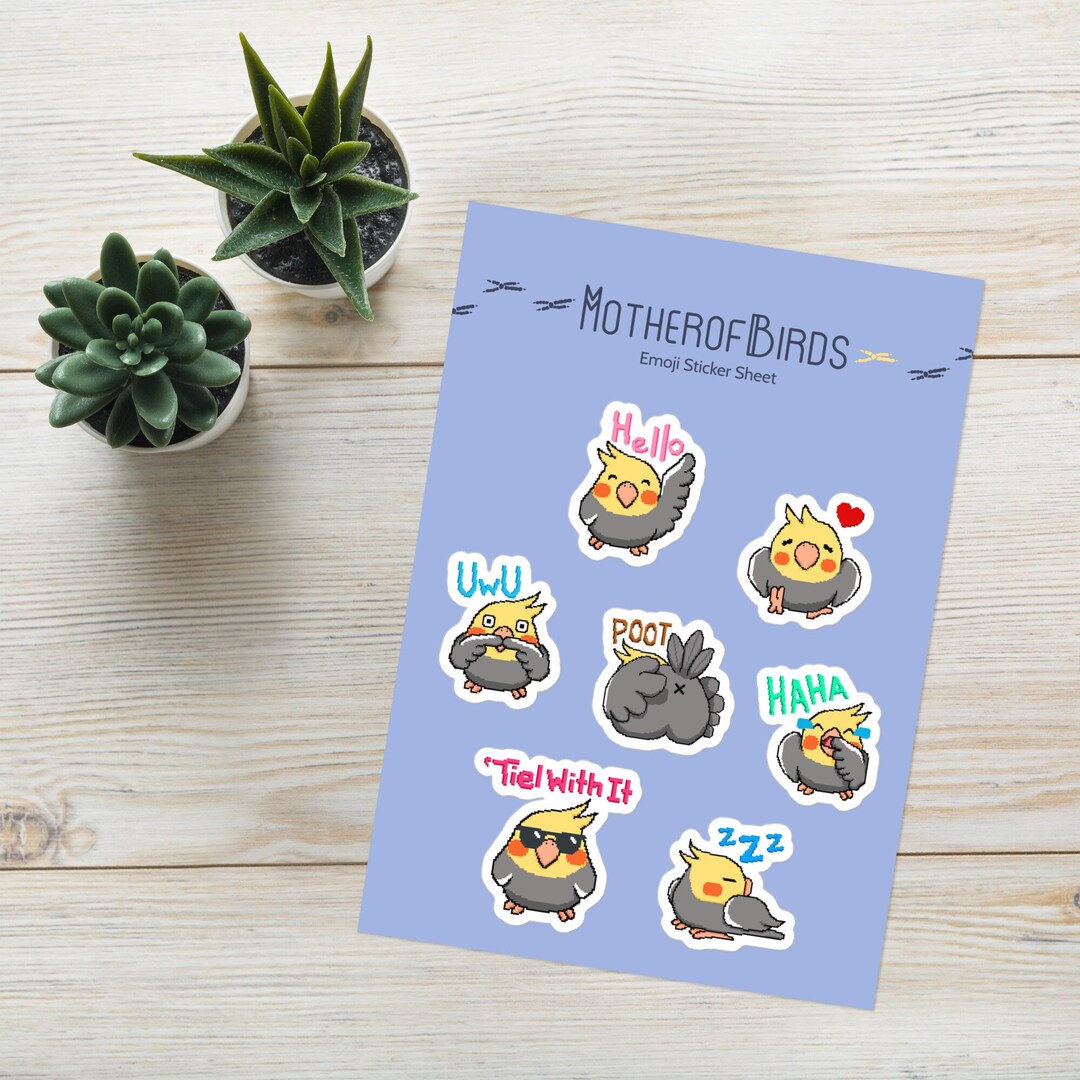Mob Emoji Sticker Sheet - Etsy