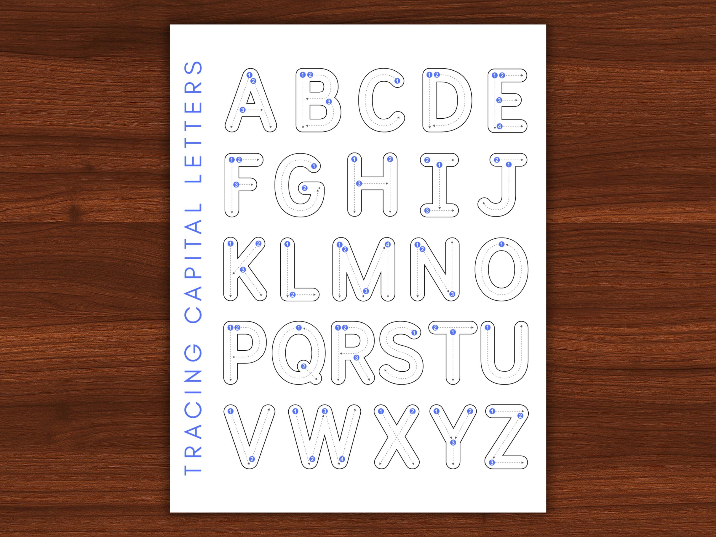 Printable Tracing Alphabet and Number Worksheets, ABC 123 Tracing ...