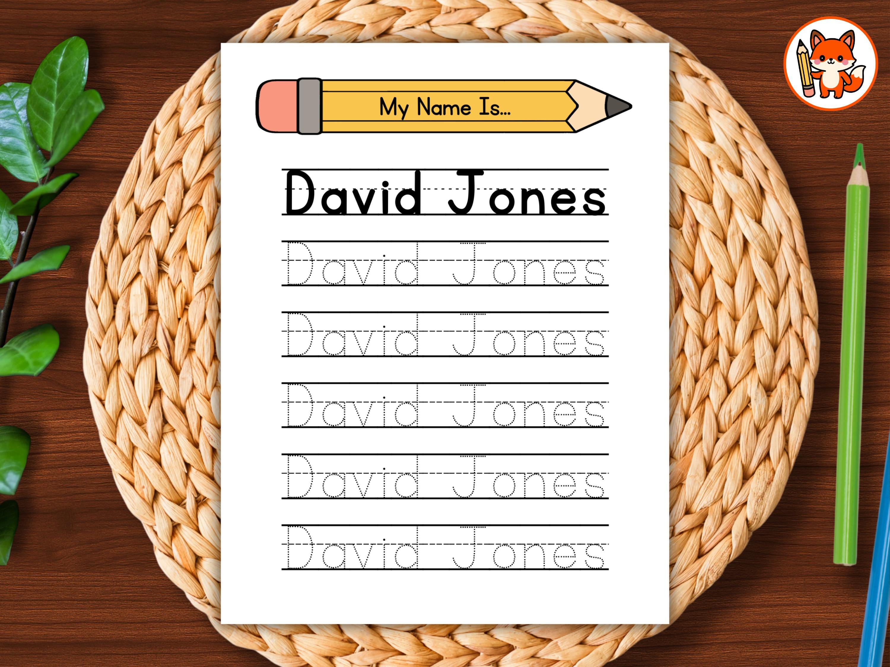 Personalized Name Tracing Worksheet: Handwriting Practice for Kids ...