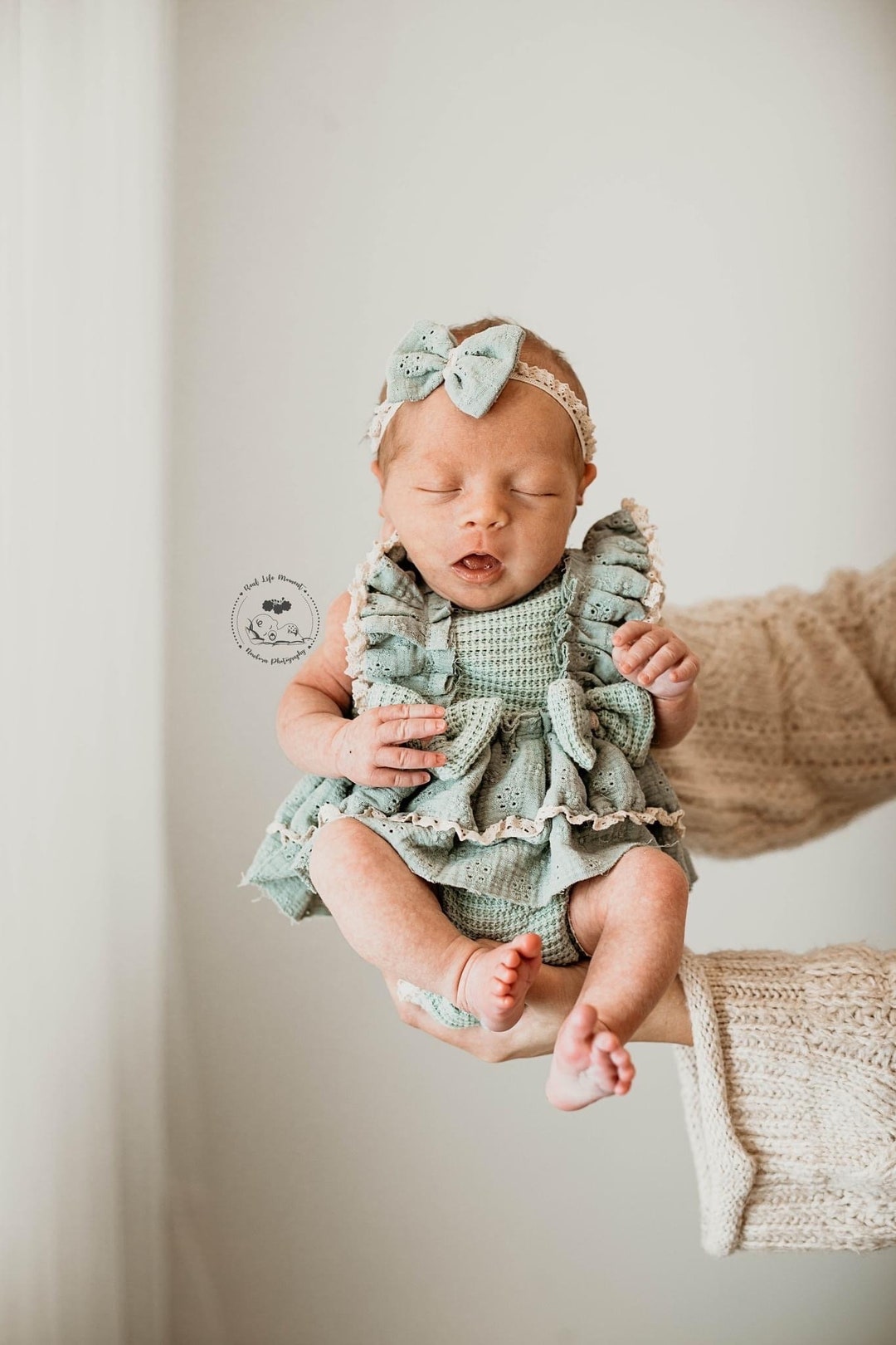 Mint Outfit , Girl Newborn Prop Set, Photo Props, Newborn Photography ...