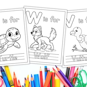 Animal Alphabet Coloring Pages Preschool Coloring Pages ABC Coloring ...