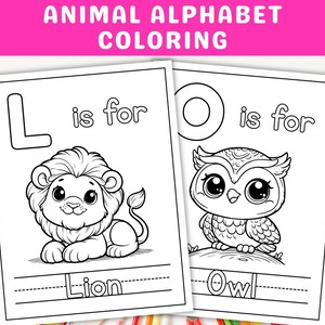Animal Alphabet Coloring Pages Preschool Coloring Pages ABC Coloring ...