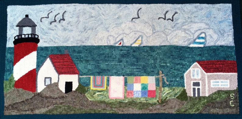 INSTANT DOWNLOAD - Rug Hooking Pattern - ‘coastal Quilts’ - Etsy