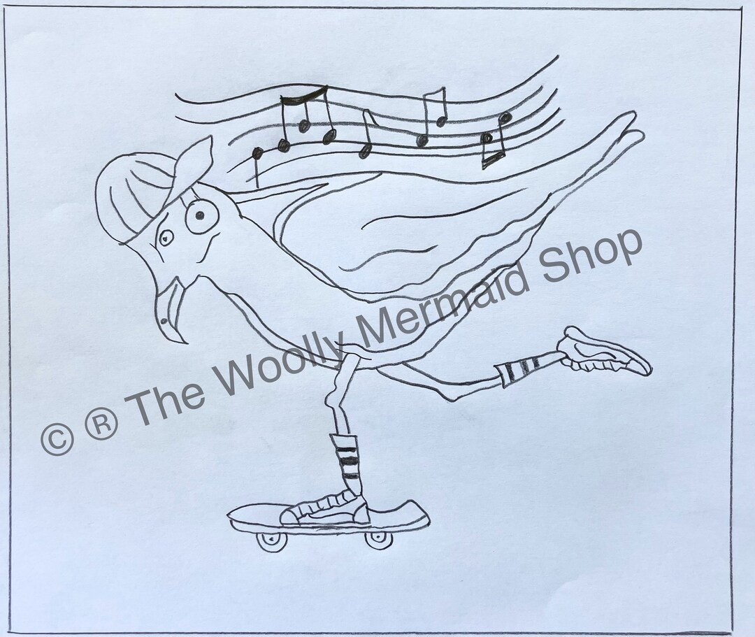 INSTANT DOWNLOAD - Rug Hooking Pattern - ‘boomer the Seagull’ - Etsy