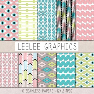Lee Lee Graphics Texture Pack pastel Tribals - Etsy