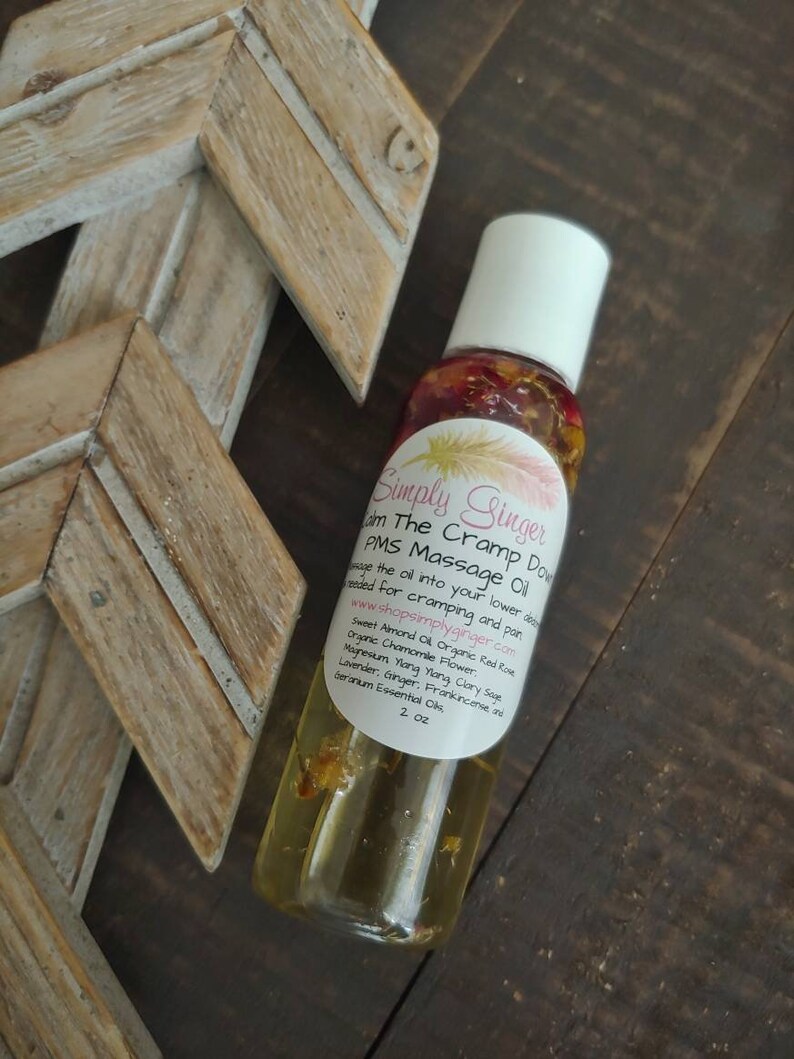 Calm the Cramp Down Ll PMS Massage Oil Ll PMS Ll PMS Relief Ll - Etsy