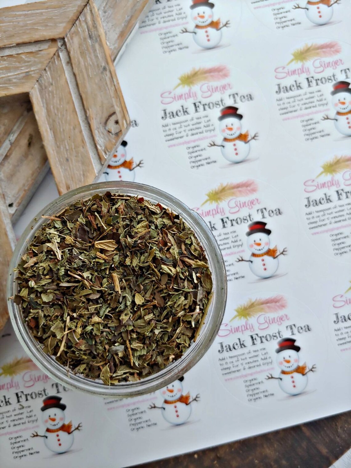 Jack Frost Tea Ll Organic Nettle Ll Mint Tea Ll Organic Tea Ll Loose ...