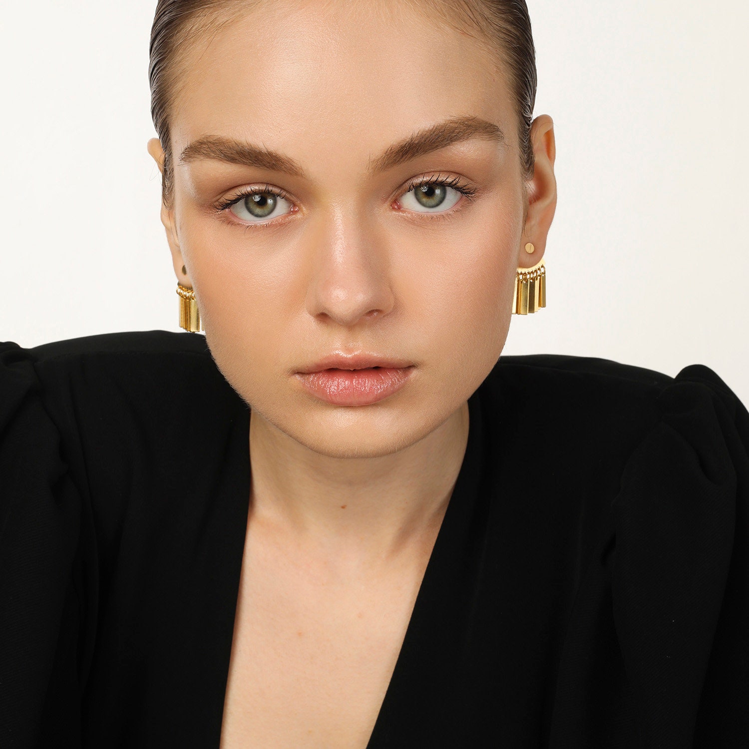 Boho Ear Jackets, Gold Ear Jacket, Bohemian Ear Jackets, Minimalist Ear ...