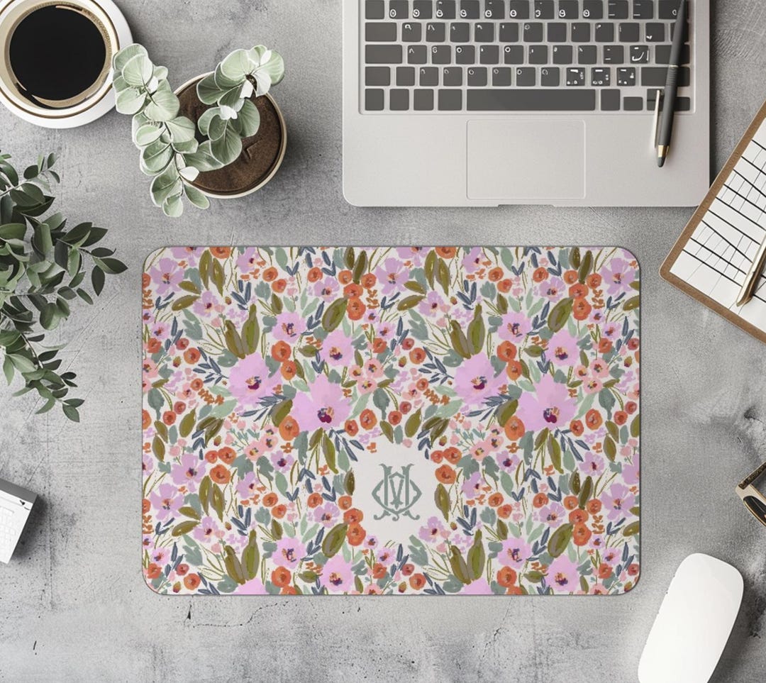 Monogram Desk Mat, Name Desk Mat, Dorm Room Decor, Dorm Decor, Desk ...