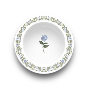 Chinoiserie Hydrangea Dinnerware: Blue & White Floral Plate - Etsy