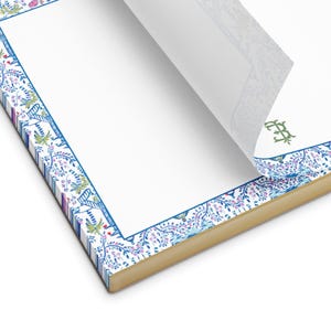Chinoiserie Stationery, Chinoiserie Notepad, Monogrammed Notepad ...