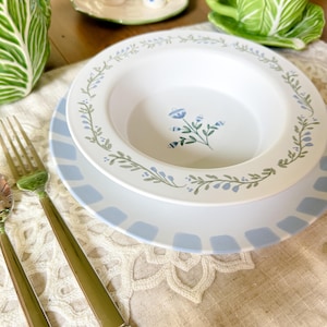 Chinoiserie Hydrangea Dinnerware: Blue & White Floral Plate - Etsy