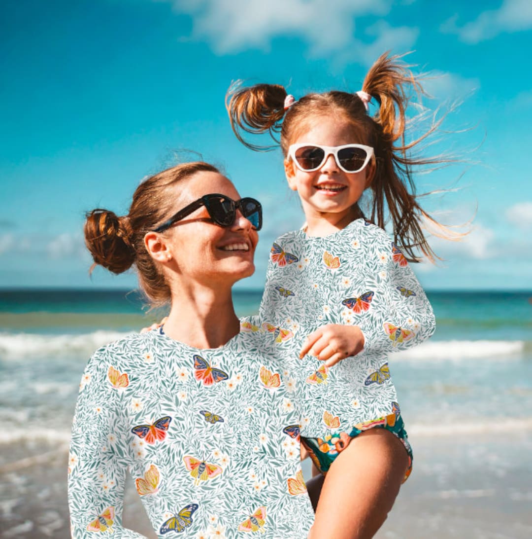 Matching Rash Guard Shirts Mommy and Me Rash Guard Family - Etsy