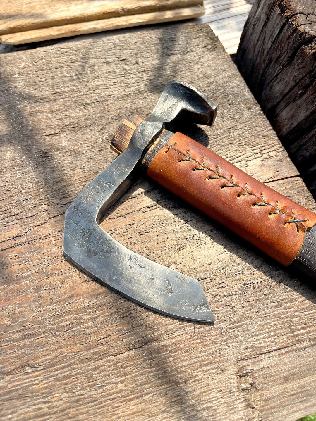 Hand Forged Hatchet Mouse Axe Made From a Railroad Spike - Etsy