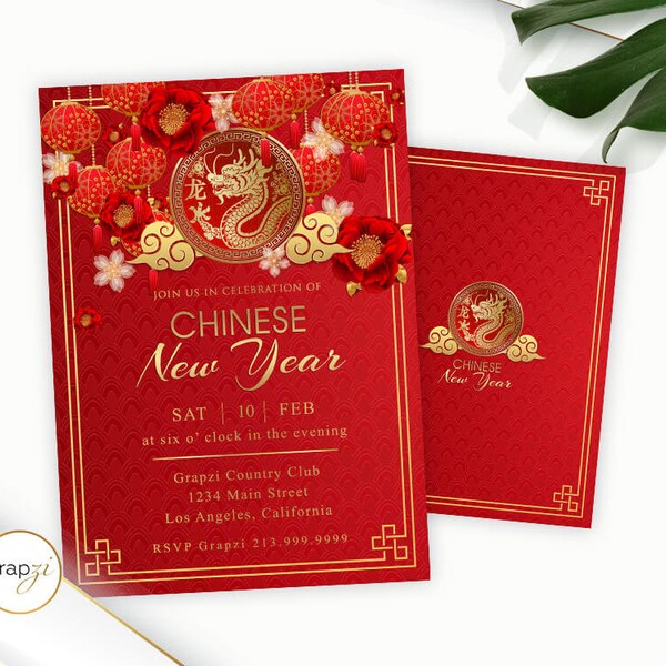 Chinese Invitation - Etsy