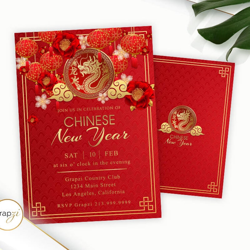 Chinese Invitation - Etsy
