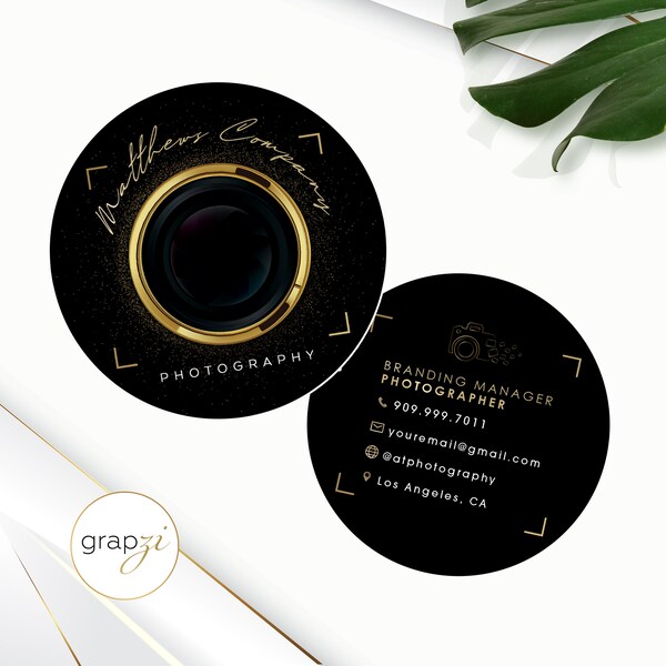 Camera Lens Business Card - Etsy