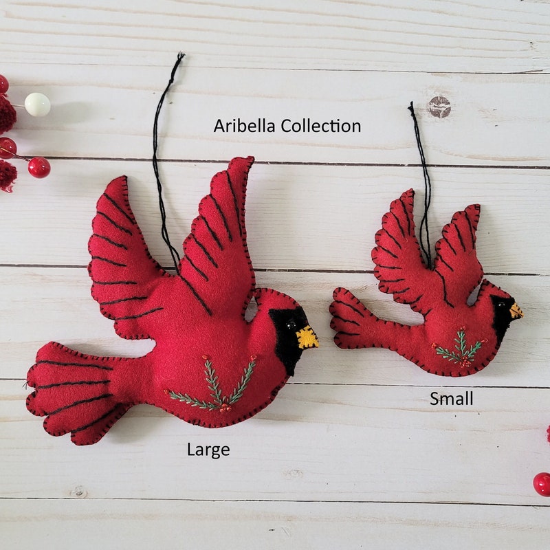 Felt Cardinal Ornament - Etsy
