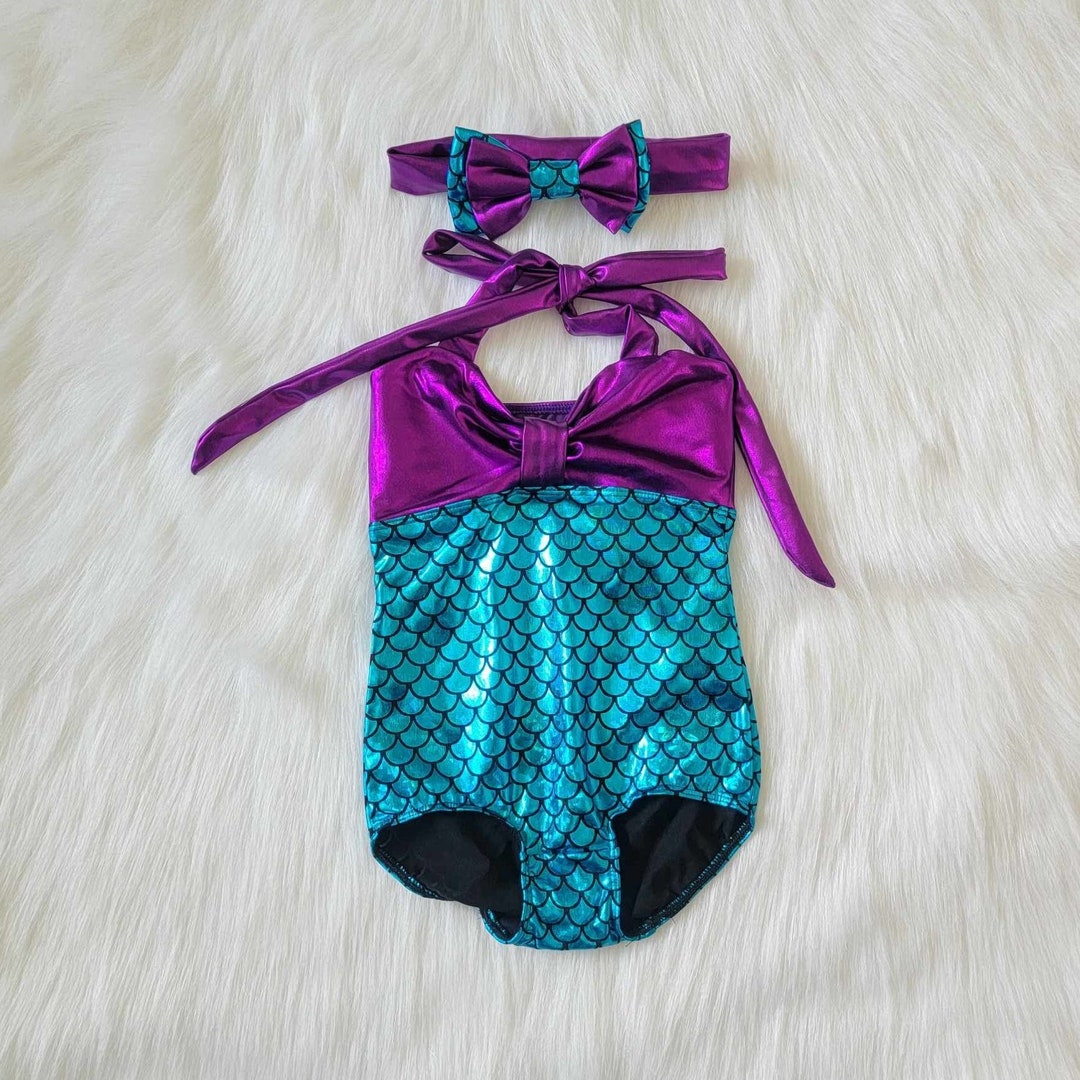Mermaid Swimsuit One Piece Bathing Suit Costume Birthday Party - Etsy