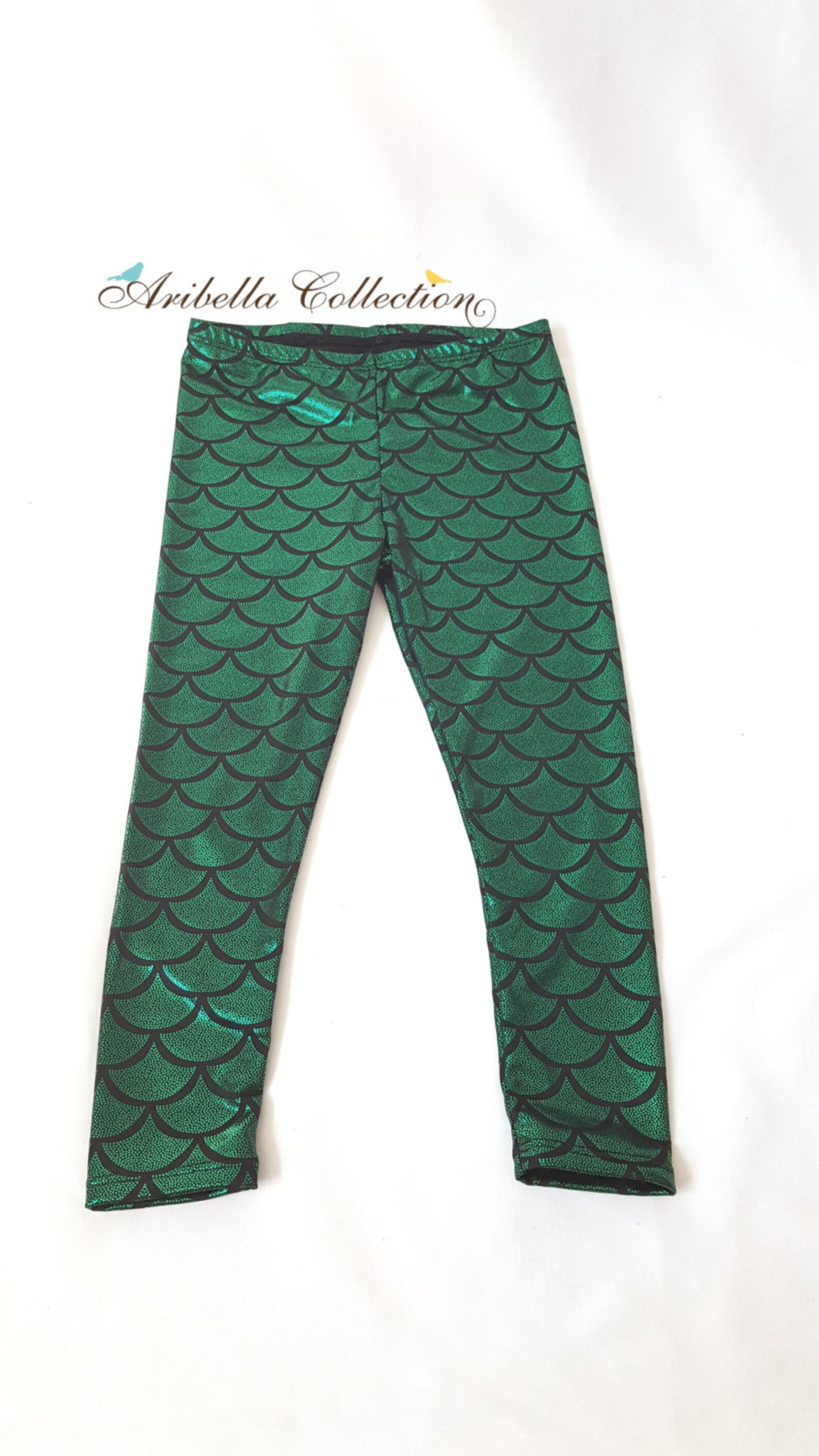 Mermaid Leggings Girls Toddler Baby Little Fish Scale Pants - Etsy