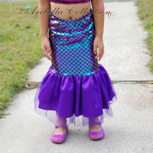Mermaid Tail Skirt Girls Toddler Mermaids Costume Little - Etsy