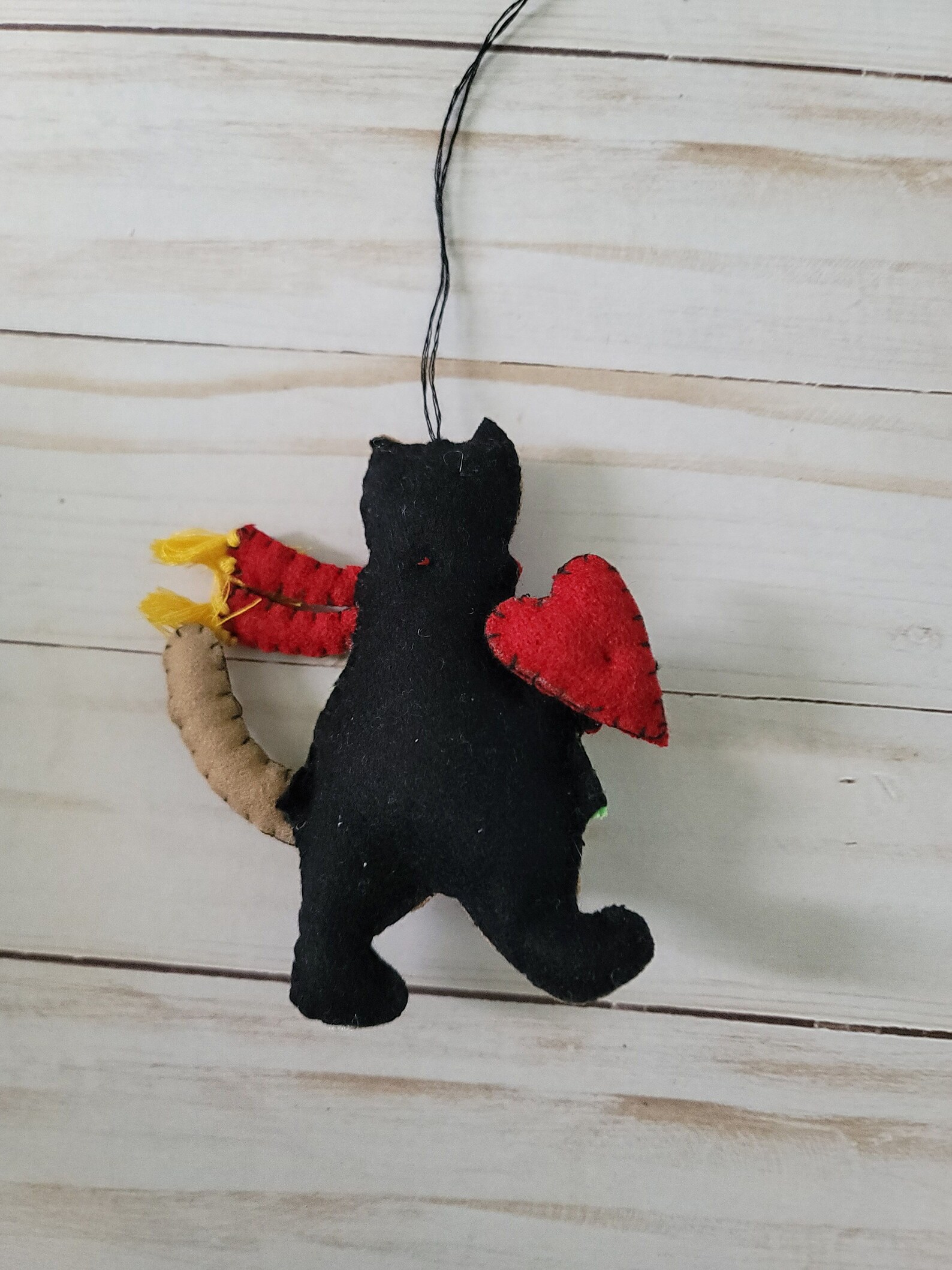 Felt Ornament Kitty Cat Christmas Tree Decoration Holiday Gift Hand ...