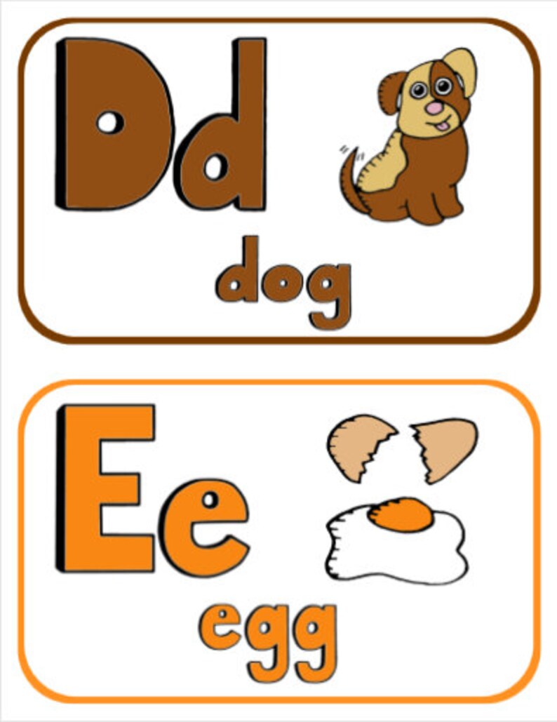 ABC Horizontal Wall Art / Digital Download / Printable / - Etsy UK