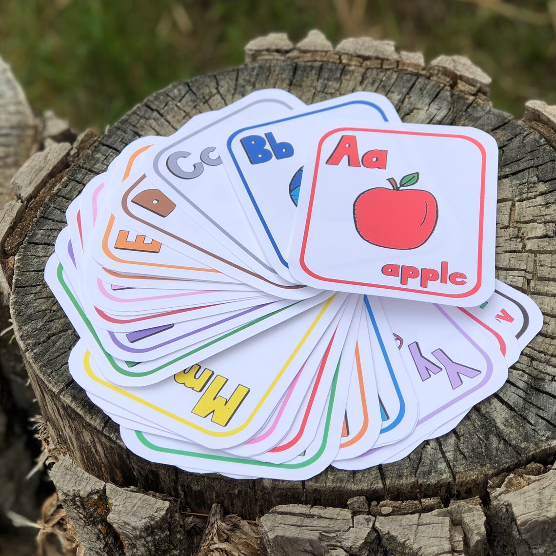 ABC Vertical Flashcards / Digital Download / Printable / Alphabet ...