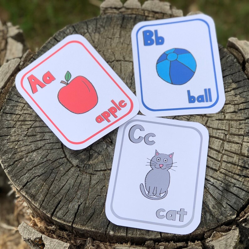 ABC Vertical Flashcards / Digital Download / Printable / Alphabet ...