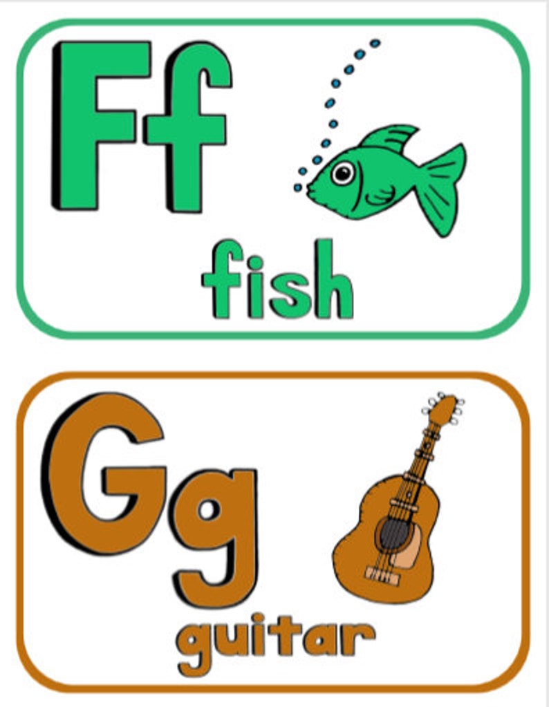 ABC Horizontal Wall Art / Digital Download / Printable / - Etsy UK