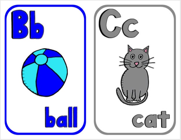 ABC Vertical Wall Art / Digital Download / Printable / Alphabet ...