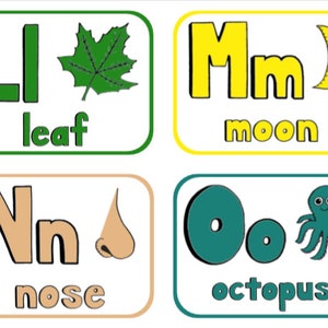 ABC Horizontal Flashcards / Digital Download / Printable / Alphabet ...
