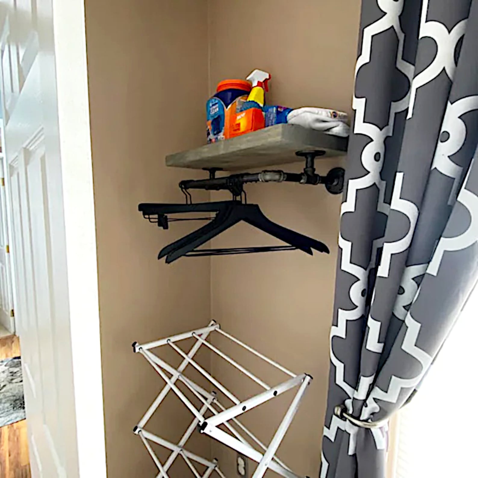 Extra Long Rustic Laundry Room Rack Drying Rack Clothes - Etsy