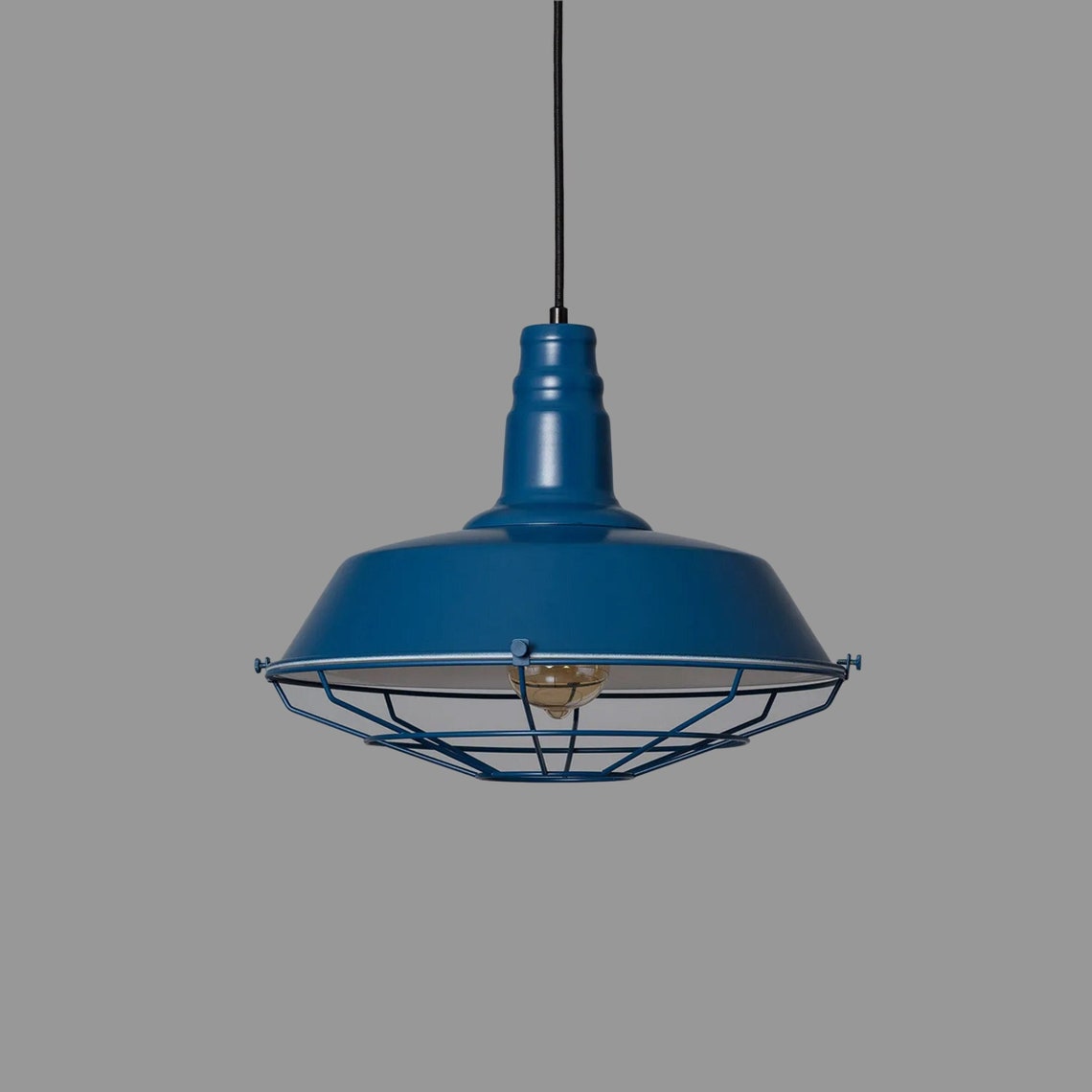 KIT - Industrial Steel Pendant Lamp: Farmhouse Kitchen Lighting - Etsy