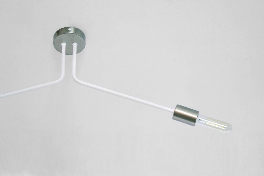 Modern Light Fixture 2 Arm Ceiling Semi Flush Mount - Etsy