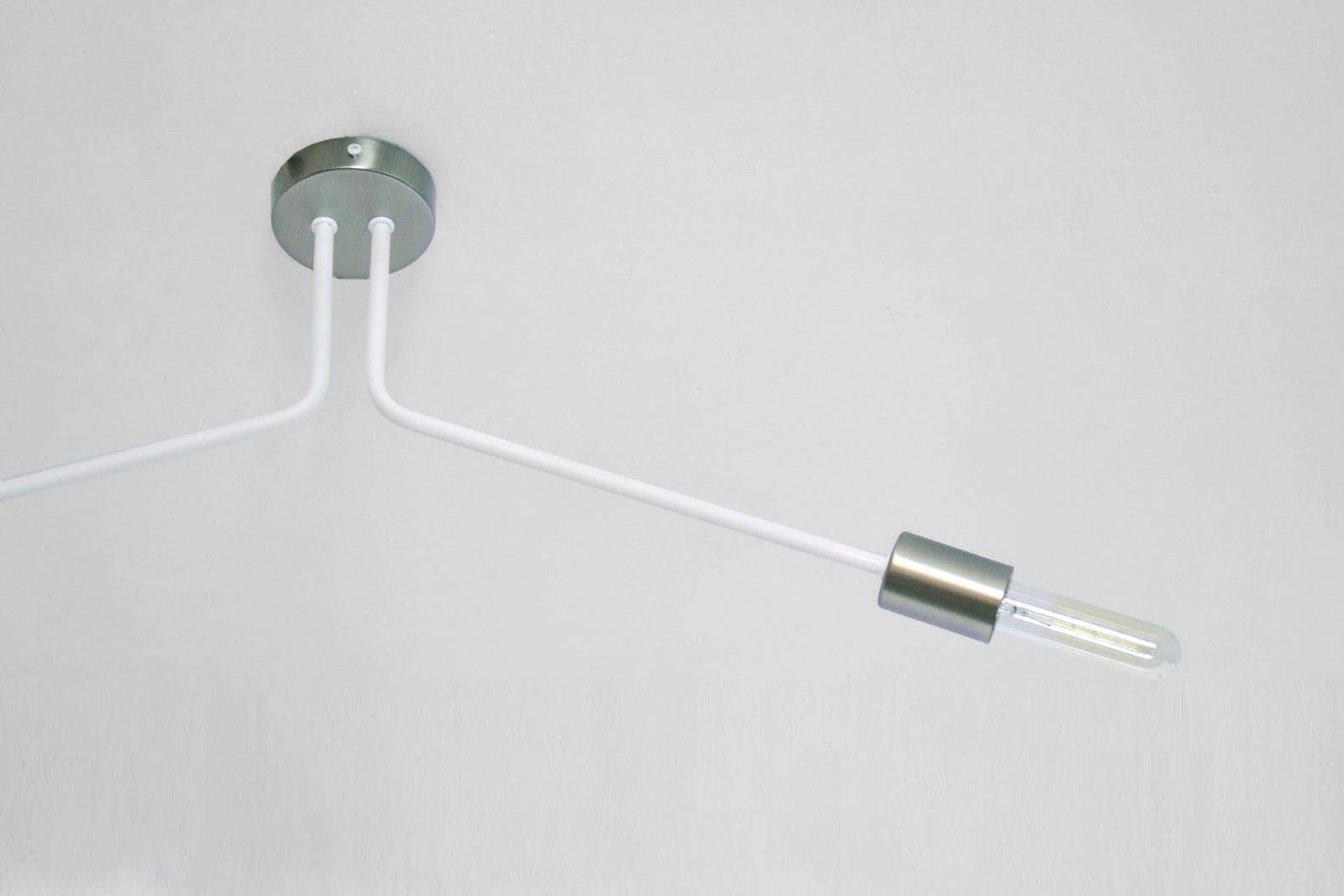 Modern Light Fixture 2 Arm Ceiling Semi Flush Mount - Etsy
