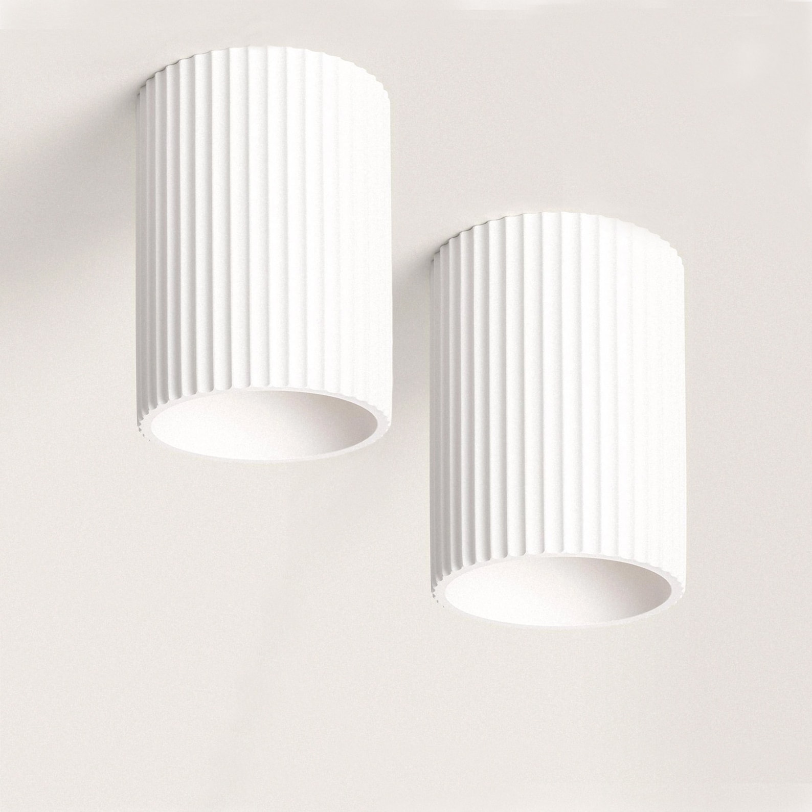 GREECE - Ceiling Spotlight Minimalist Lighting Fixture Cylinder Plaster ...
